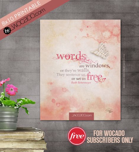 Words are Windows or They Are Walls... - WOrds CAn DO