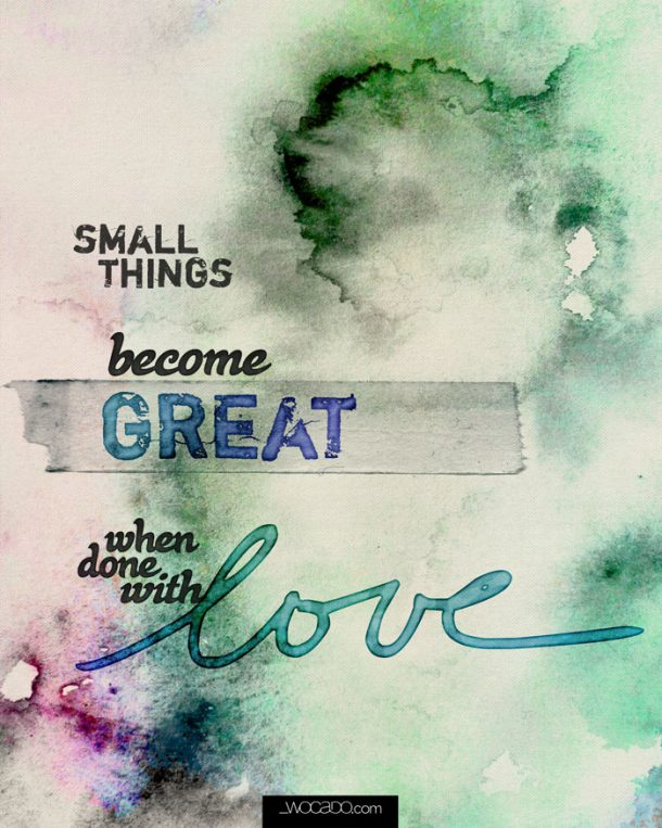 Small things become great - 8x10 Printable - WOrds CAn DO