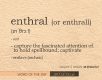 Word of the Day: Enthral - WOrds CAn DO